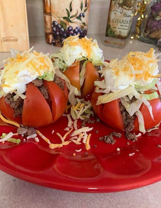 HEALTHY TACO STUFFED TOMATOES – Recipes on a Budget