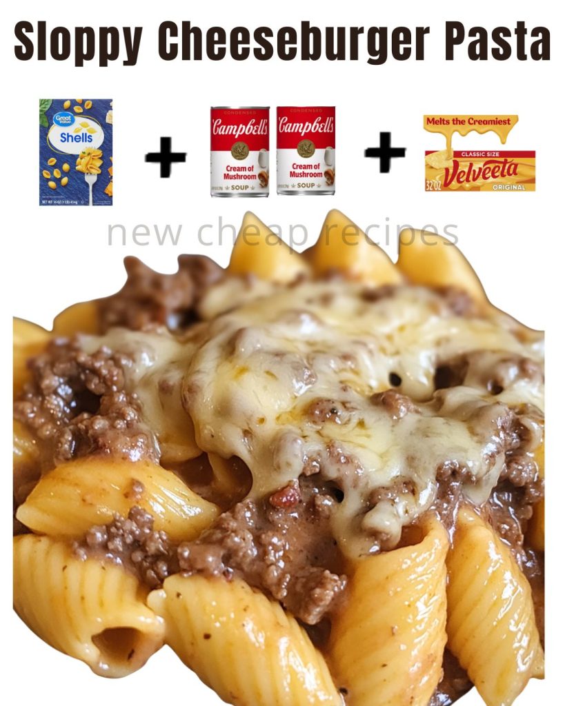 👉Sloppy Cheeseburger Pasta – Recipes on a Budget